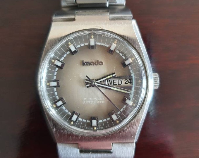Rare Vintage Imado Automatic Watch From the 70s or 80s. 21 Jewels ...