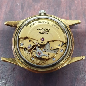 Rare Vintage Rado Automatic Gents Watch. 1950s Gold Plated, Untouched ...