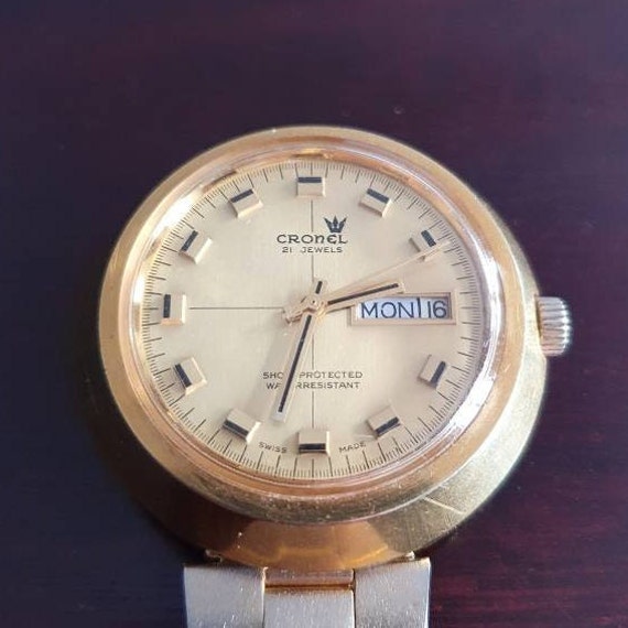 Vintage Cronel Manual Wind, Day & Date watch. Super R… - Gem