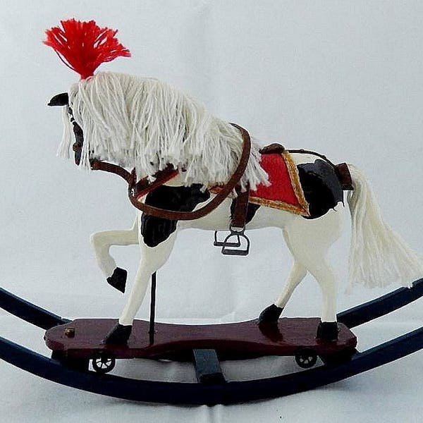 Red Rocking Horse - Etsy