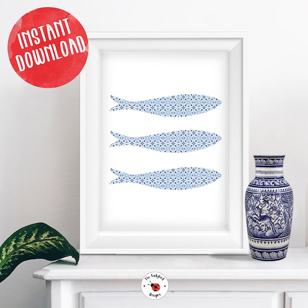 Sardine Print - Etsy UK