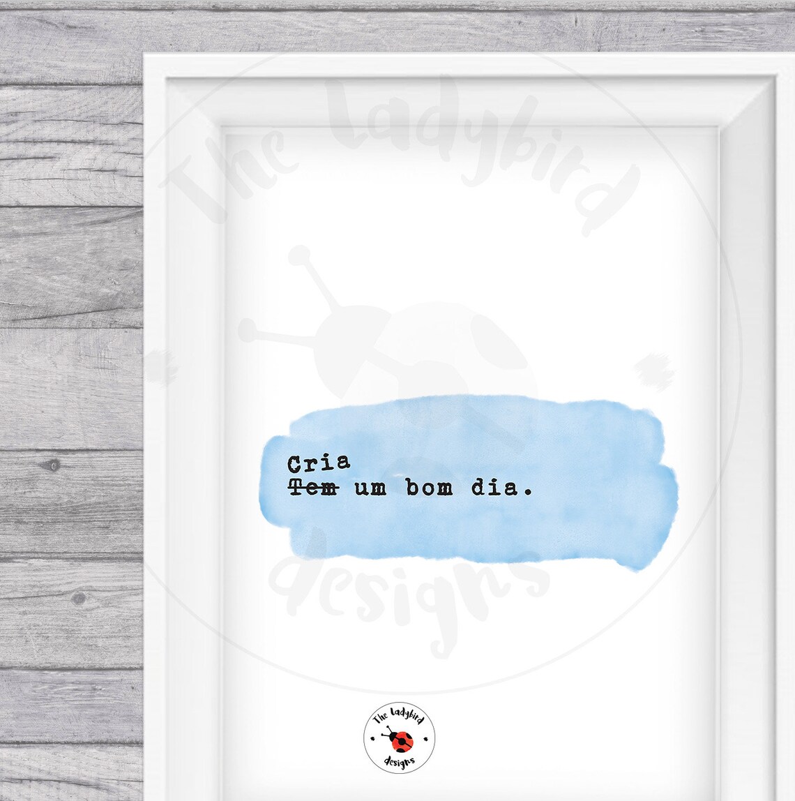 Cria Um Bom Dia Printable Wall Art - Etsy