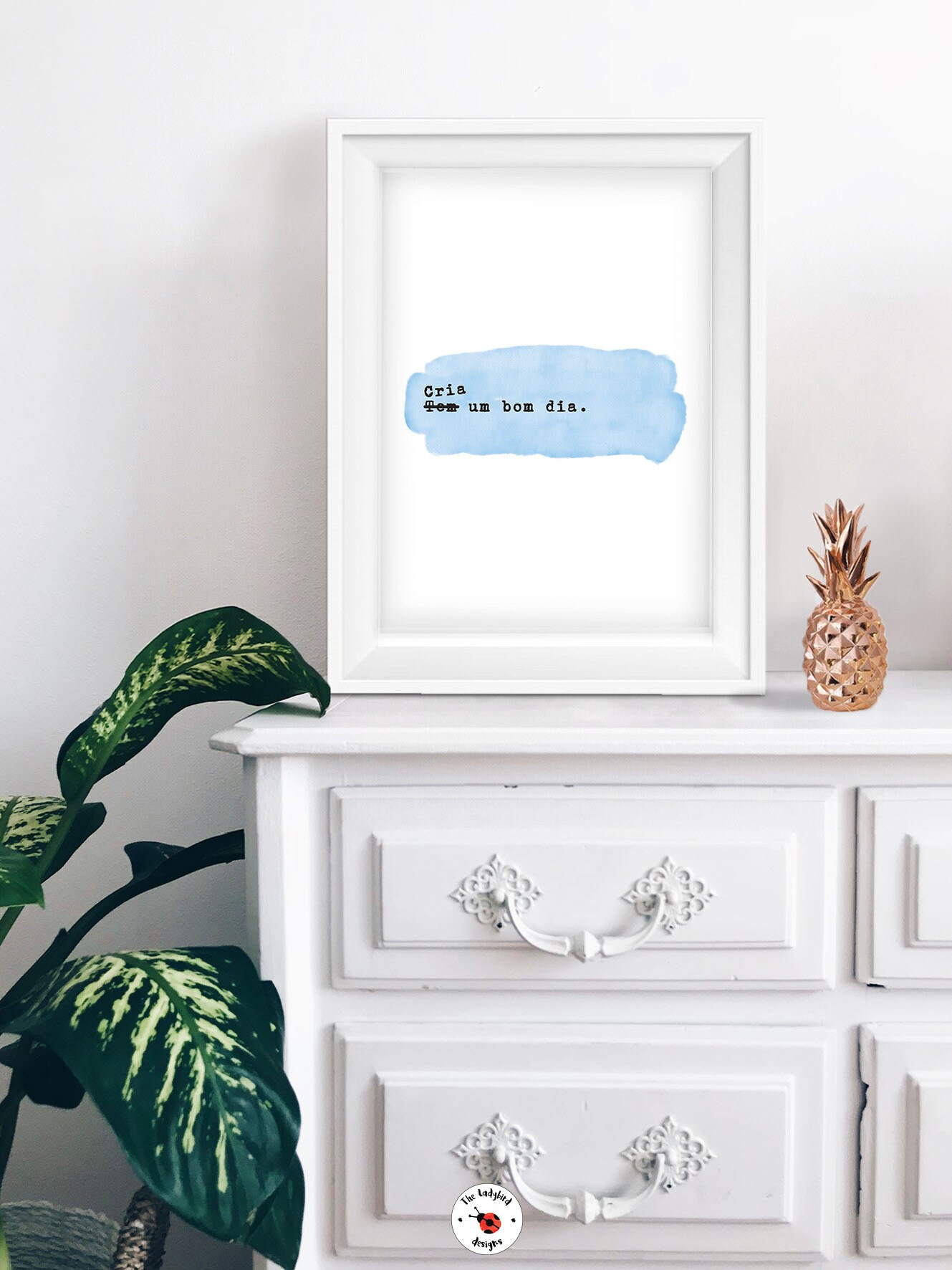 Cria Um Bom Dia Printable Wall Art - Etsy