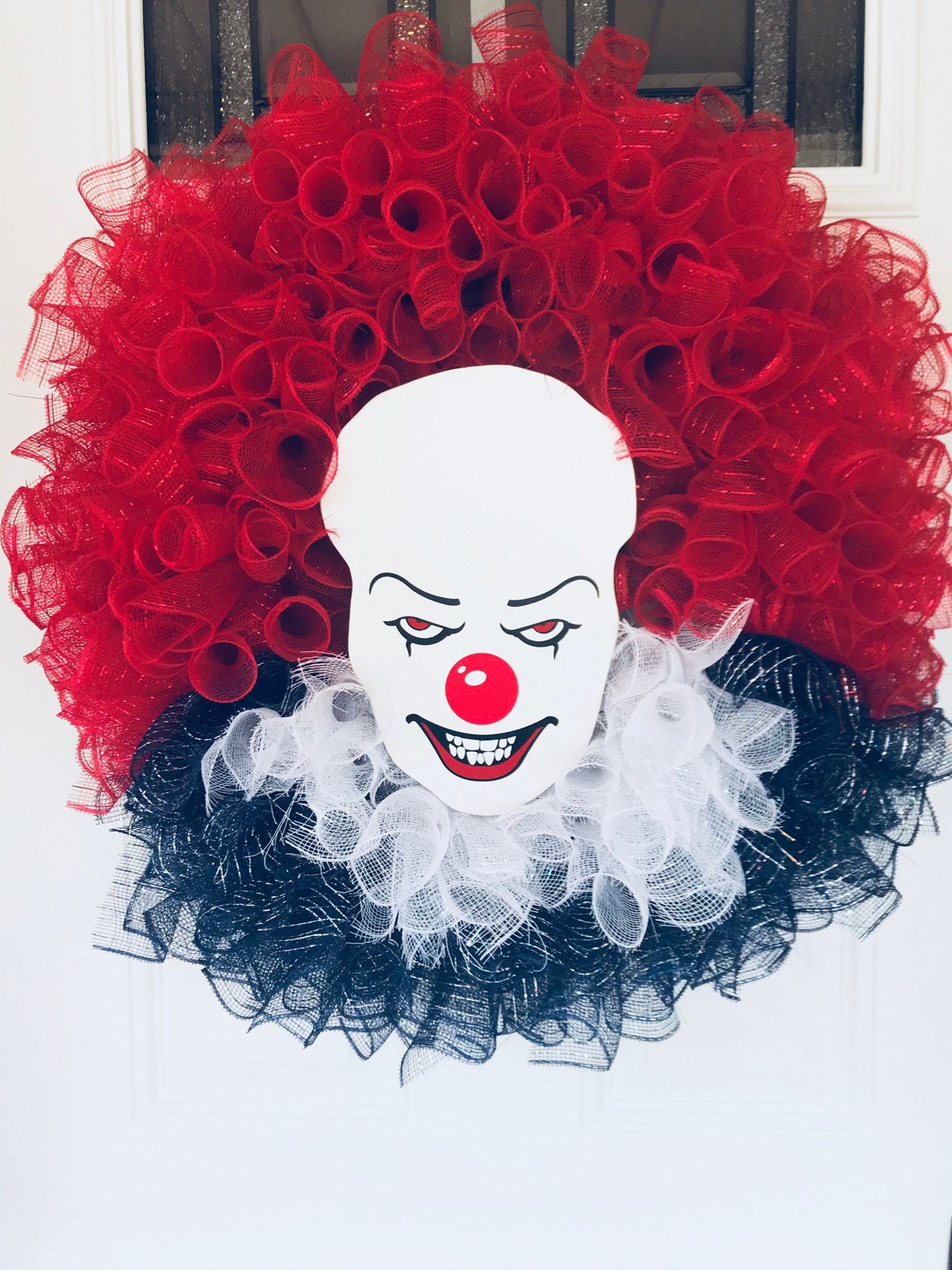 Pennywise Wreath It Wreath Clown Wreath Halloween Wreath Etsy