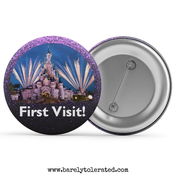 First Visit Disney Inspired Badge / Magnet / Keyring | Etsy