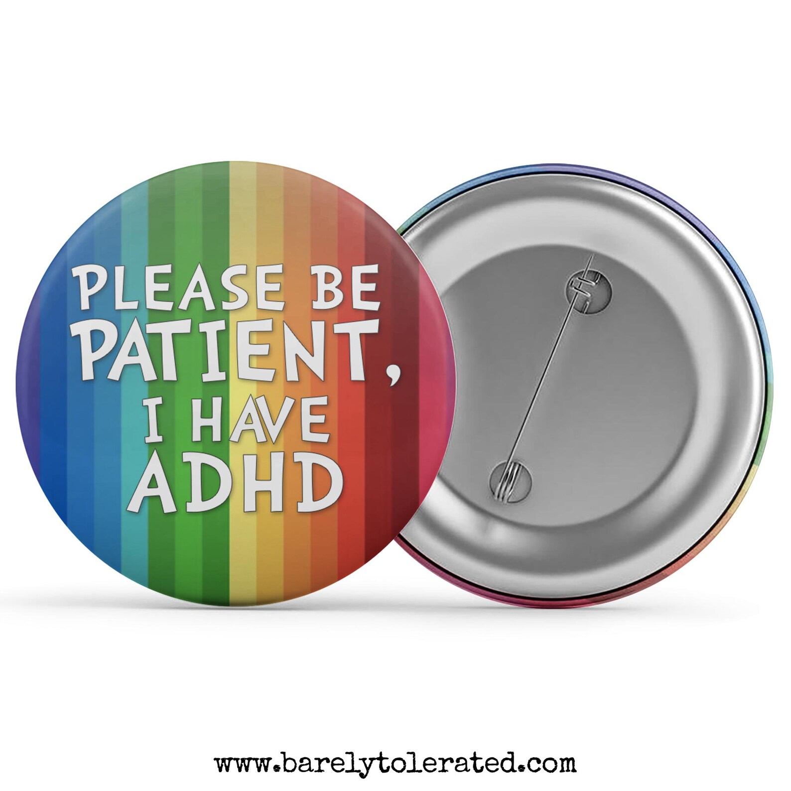 Please Be Patient I Have ADHD Badge/button/pin Magnet or - Etsy