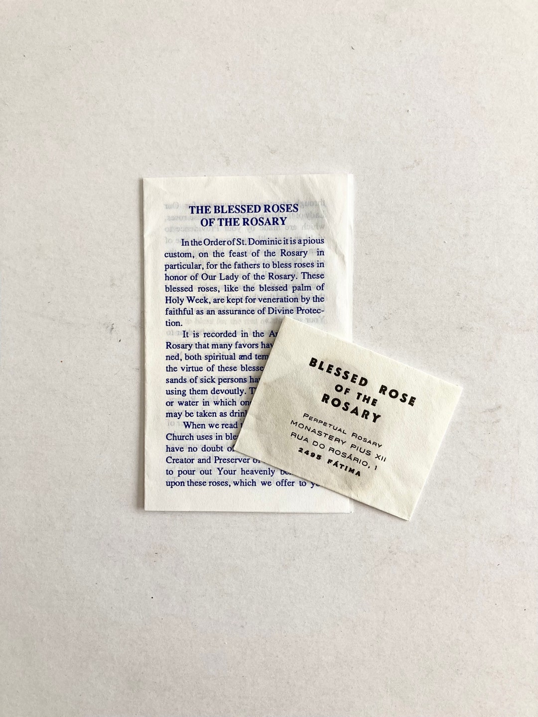 Blessed Rose of the Rosary Petal Prayer Leaflet - Etsy