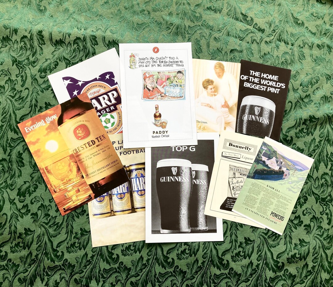 Irish Alcohol Drink Advertisements Bundle (1950s/90s) #2 - Etsy