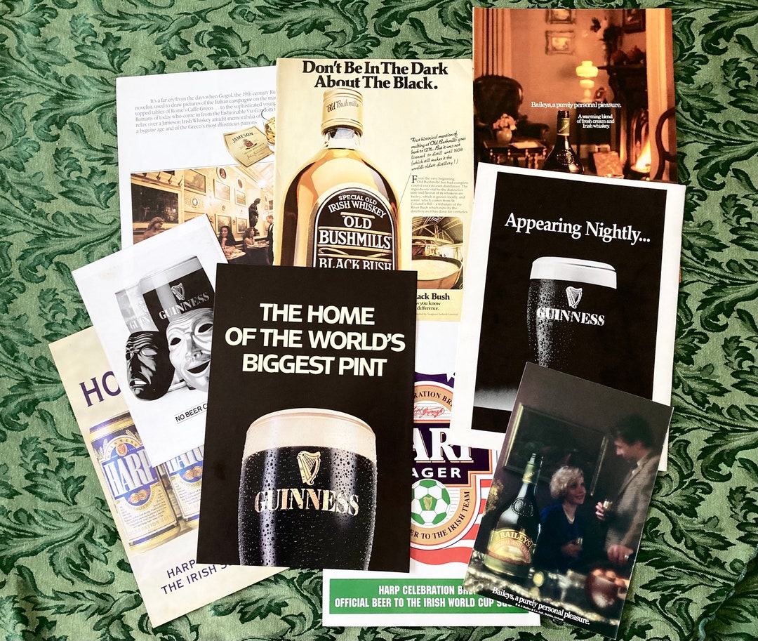 Irish Alcohol Drink Advertisements Multi Pack 1950s/90s 6 - Etsy