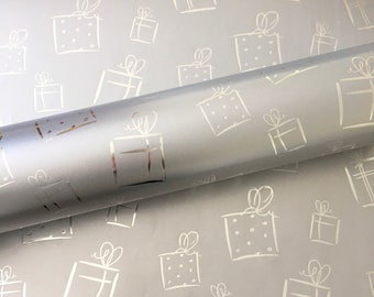 Silver Gift Wrap - Etsy