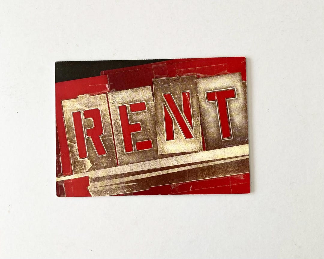 Rare 1998 RENT Musical Postcard Set - Original London Production Promo ...