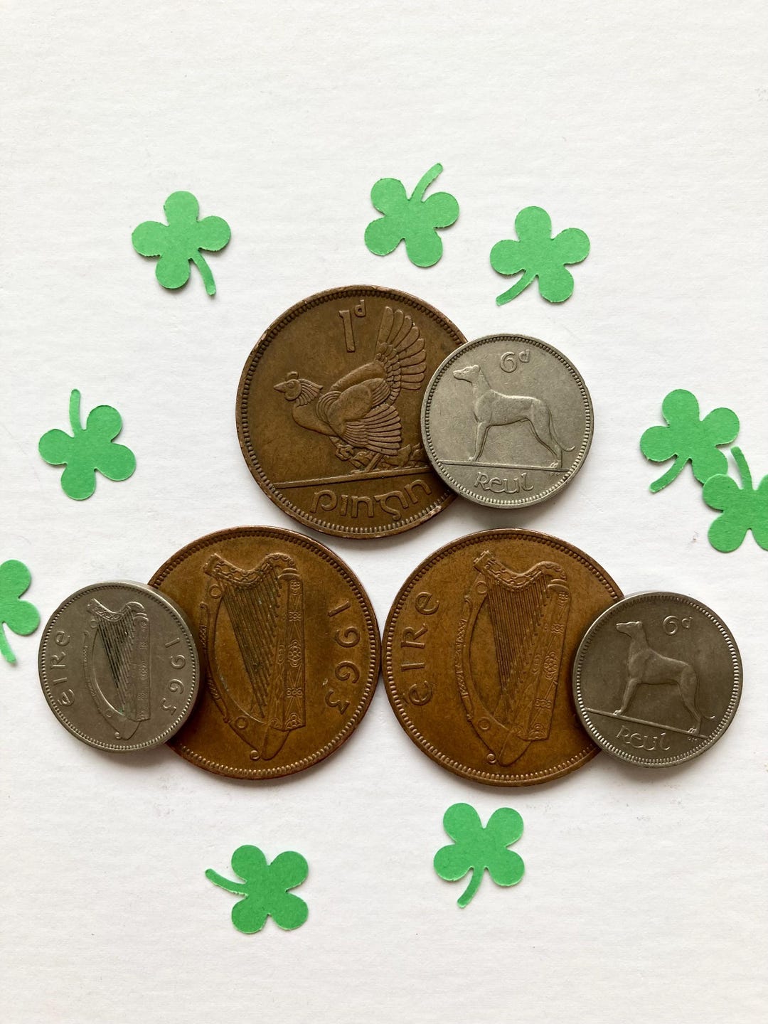 Irish Coins 1940s - 1960s Penny & Sixpence, Choose a Year - Etsy