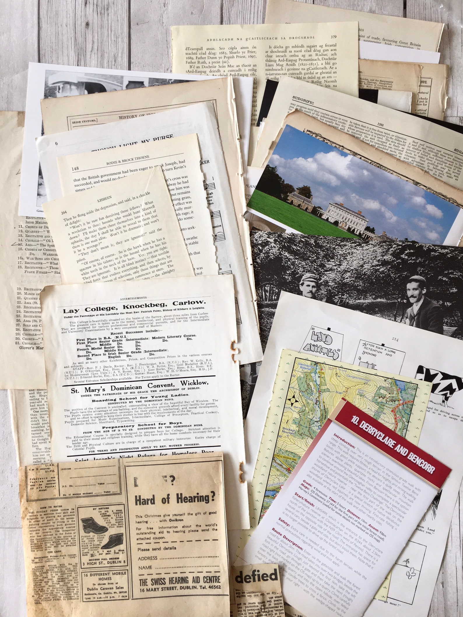 Ireland Paper Pack, 70+ Irish Vintage Ephemera and Pictures for ...
