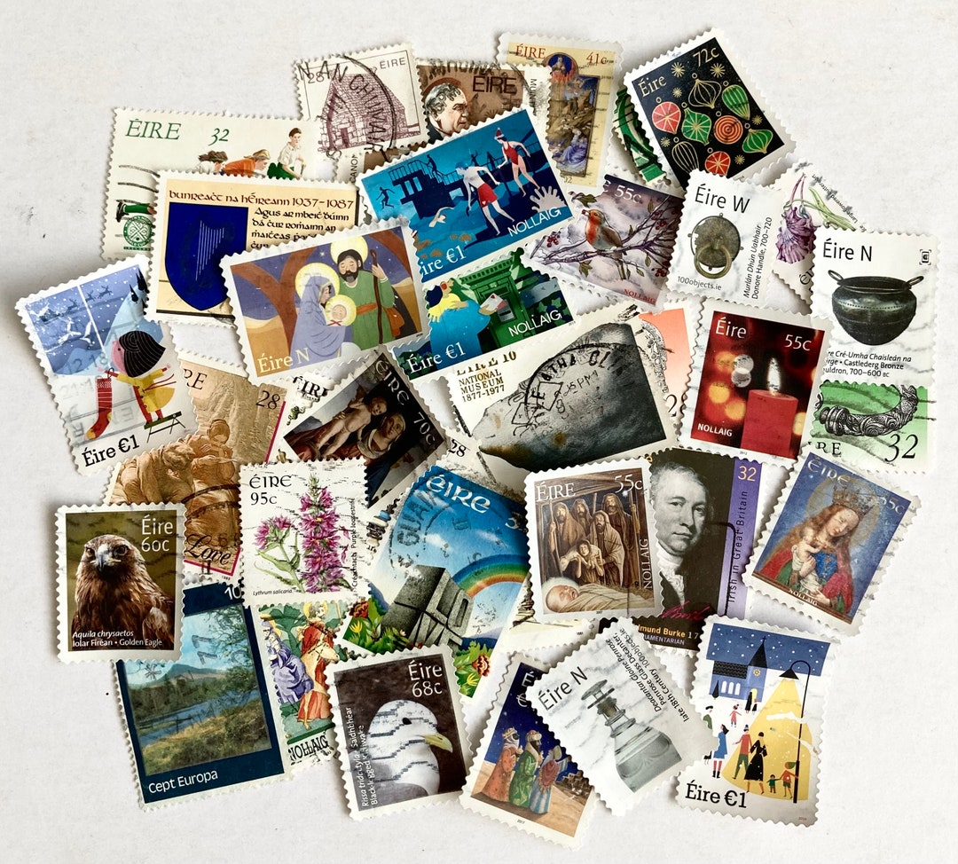 35 Ireland Stamps 1, What You See is What You Get - Etsy