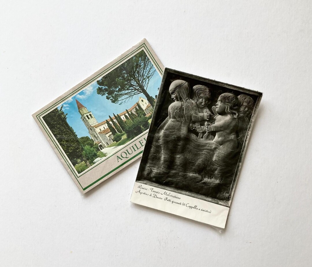 Italy Postcards X 12 -basilica of Santa Maria Assunta & Malatestiano's ...