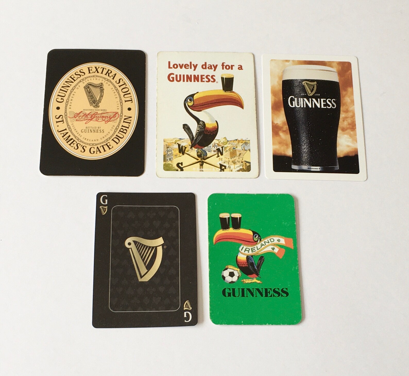 Guinness Memorabilia Guinness Playing Cards Beer Mats - Etsy