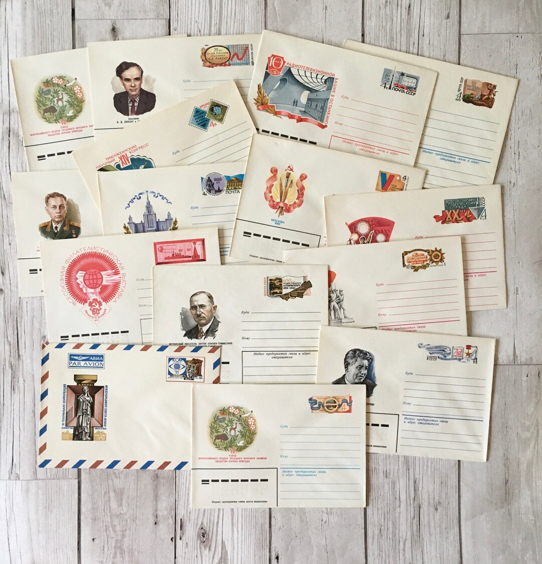 5 Russian Decorative Envelopes choice of Designs - Etsy