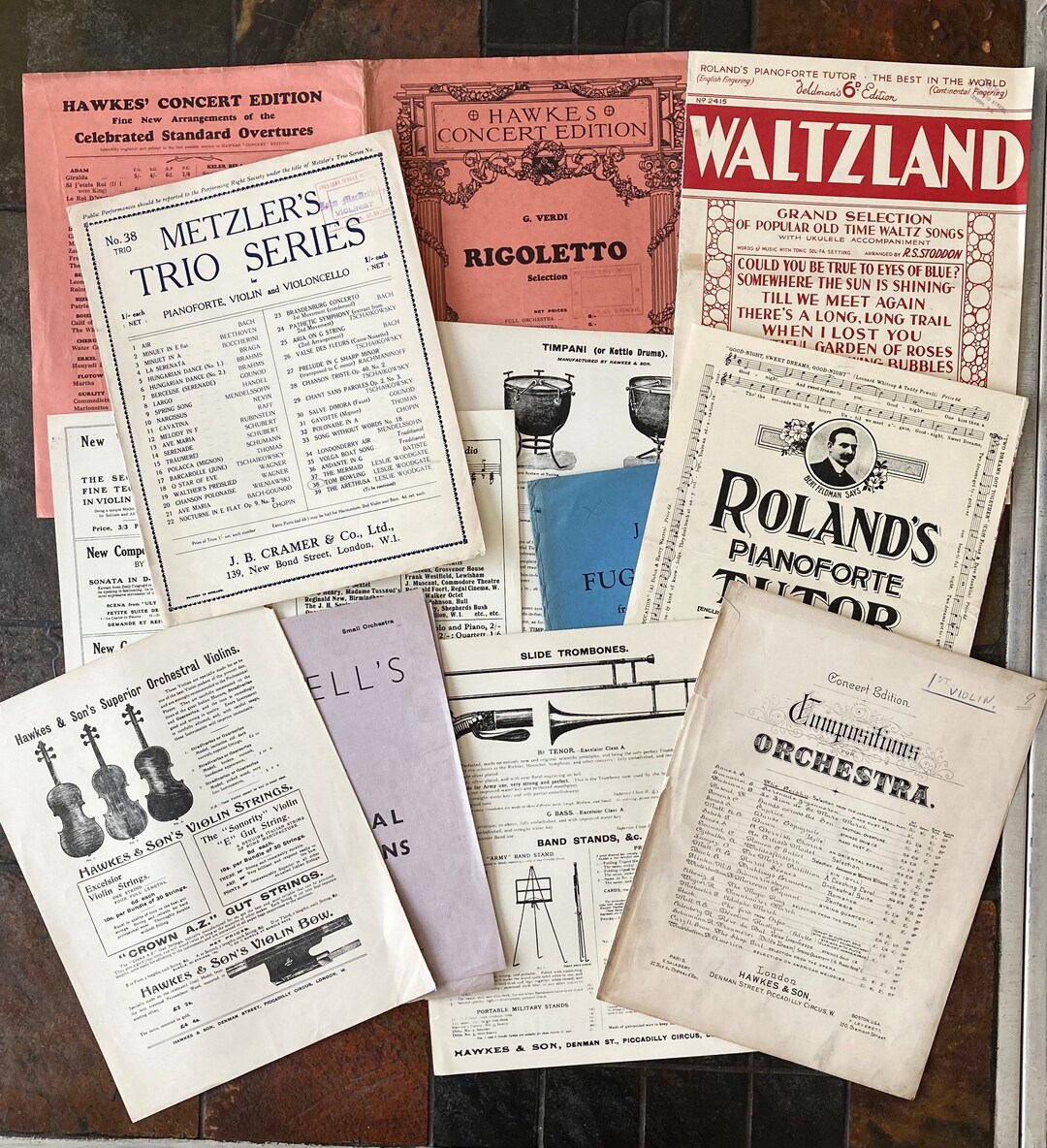 Large Decorative Music Book Covers From 1900s 1930s Bundle - Etsy