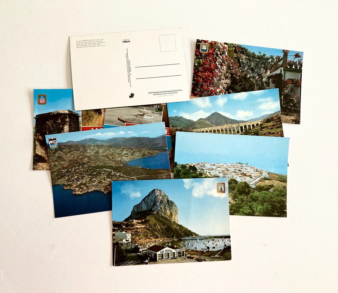 Vintage Spain (costa Del Sol) Postcards X 8 - Etsy