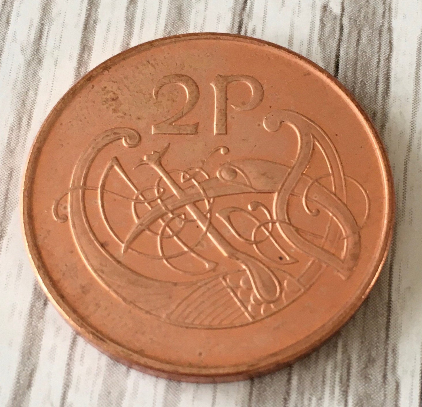 Irish Coins Pack, 9 Celtic Design 2p Penny Coins From Ireland - Etsy