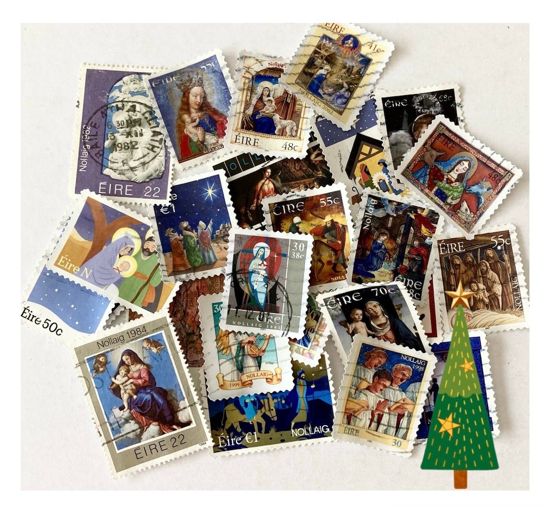 Irish Christmas Nativity Stamps X 25, What You See is What You Get 3 - Etsy