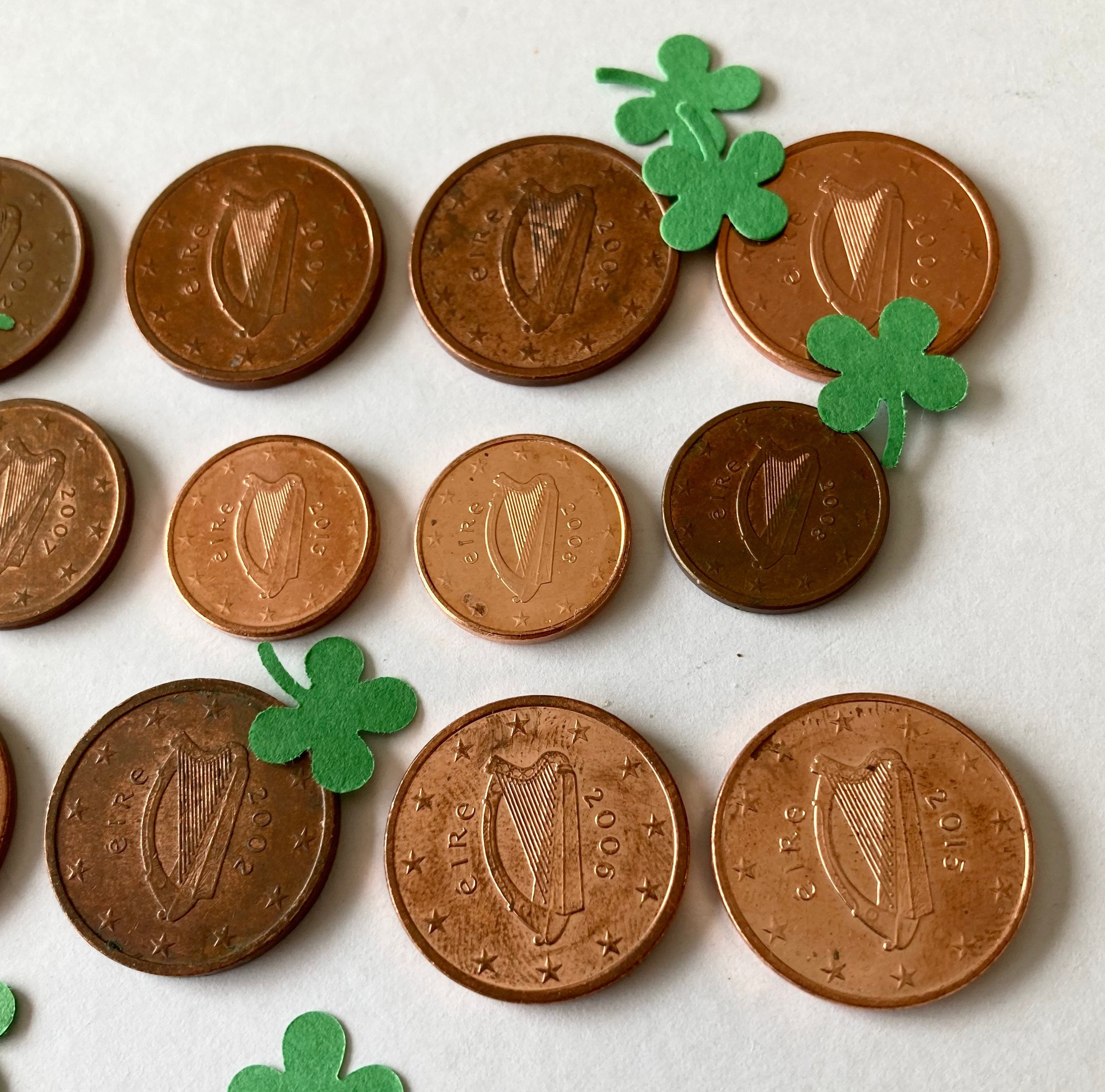 Irish Coins Pack, 15 Irish Harp Coins From Ireland - Etsy
