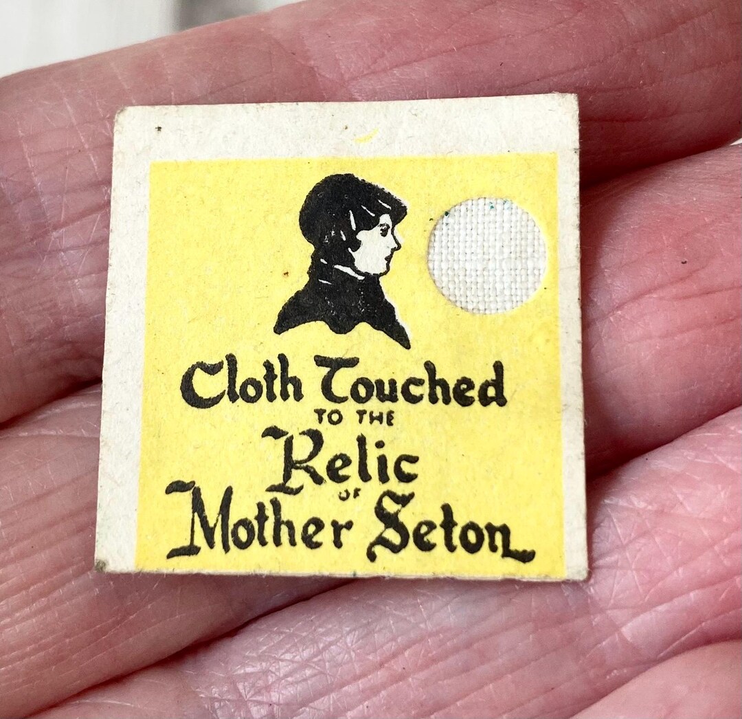St. Elizabeth Ann Seton Vintage Relic Card - Mother Seton Guild - Etsy