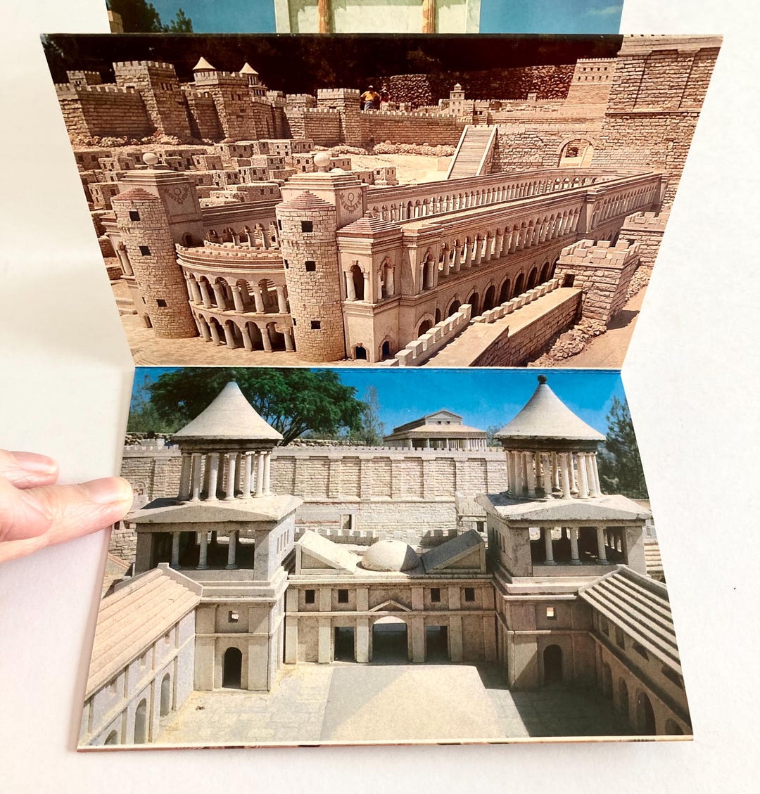 10 Vintage Religious Postcards - ANCIENT JERUSALEM MODEL Holy-land - Etsy