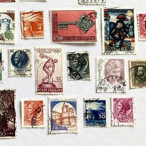 50 Italy Postage Stamps #4, What You See is What You Get! - Etsy