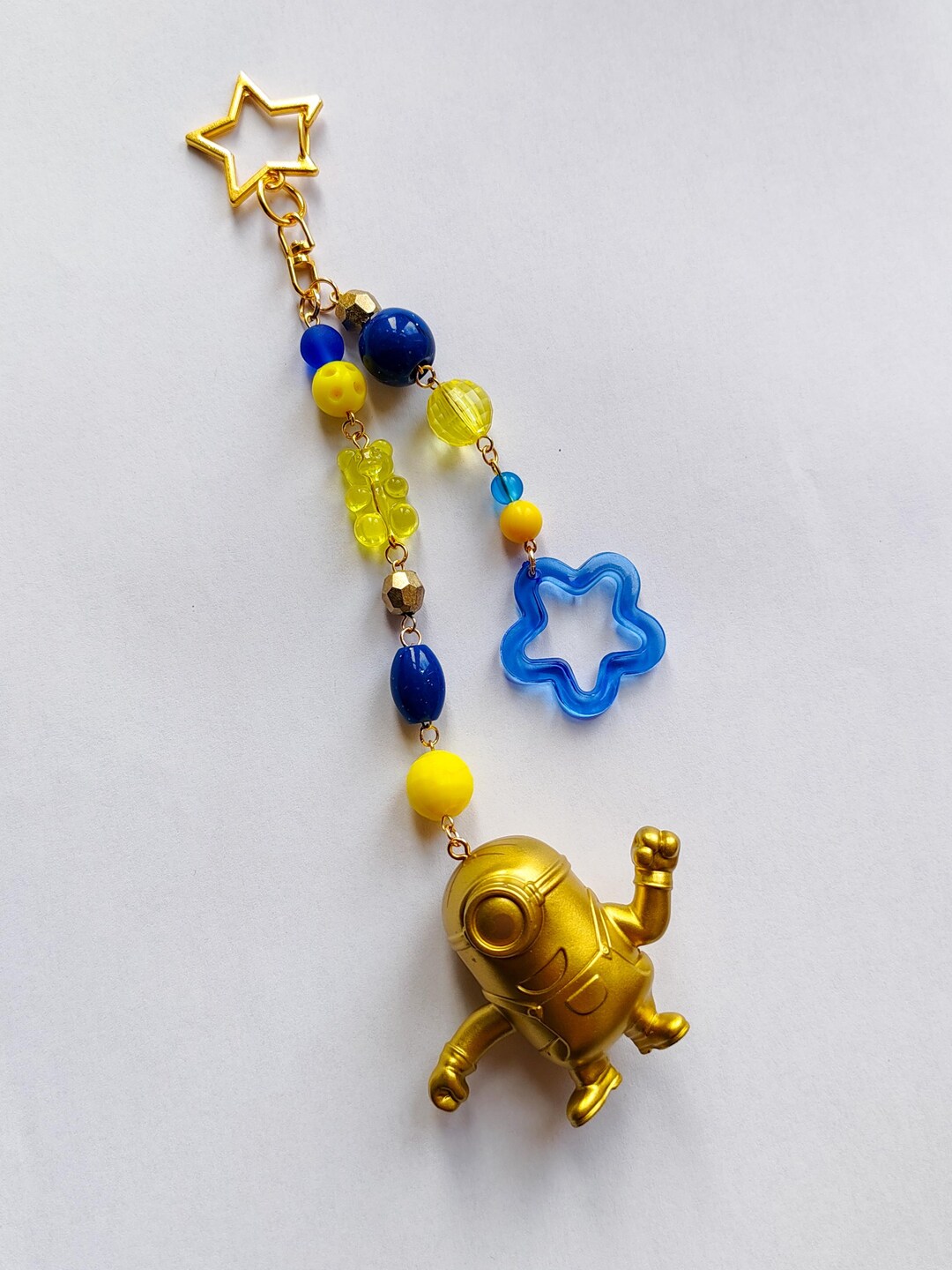 Keychain / Bag Charm - Minion Despicable Me Gold - Etsy