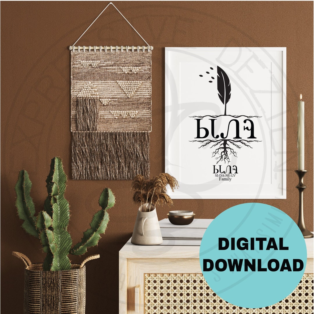 Tree of Life Feather family Tree Print Wall Art Digital Printable ...