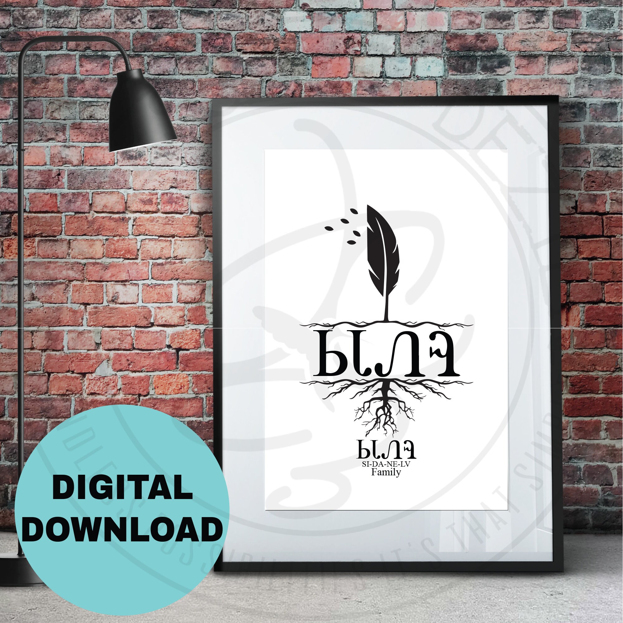 Tree of Life Feather family Tree Print Wall Art - Etsy