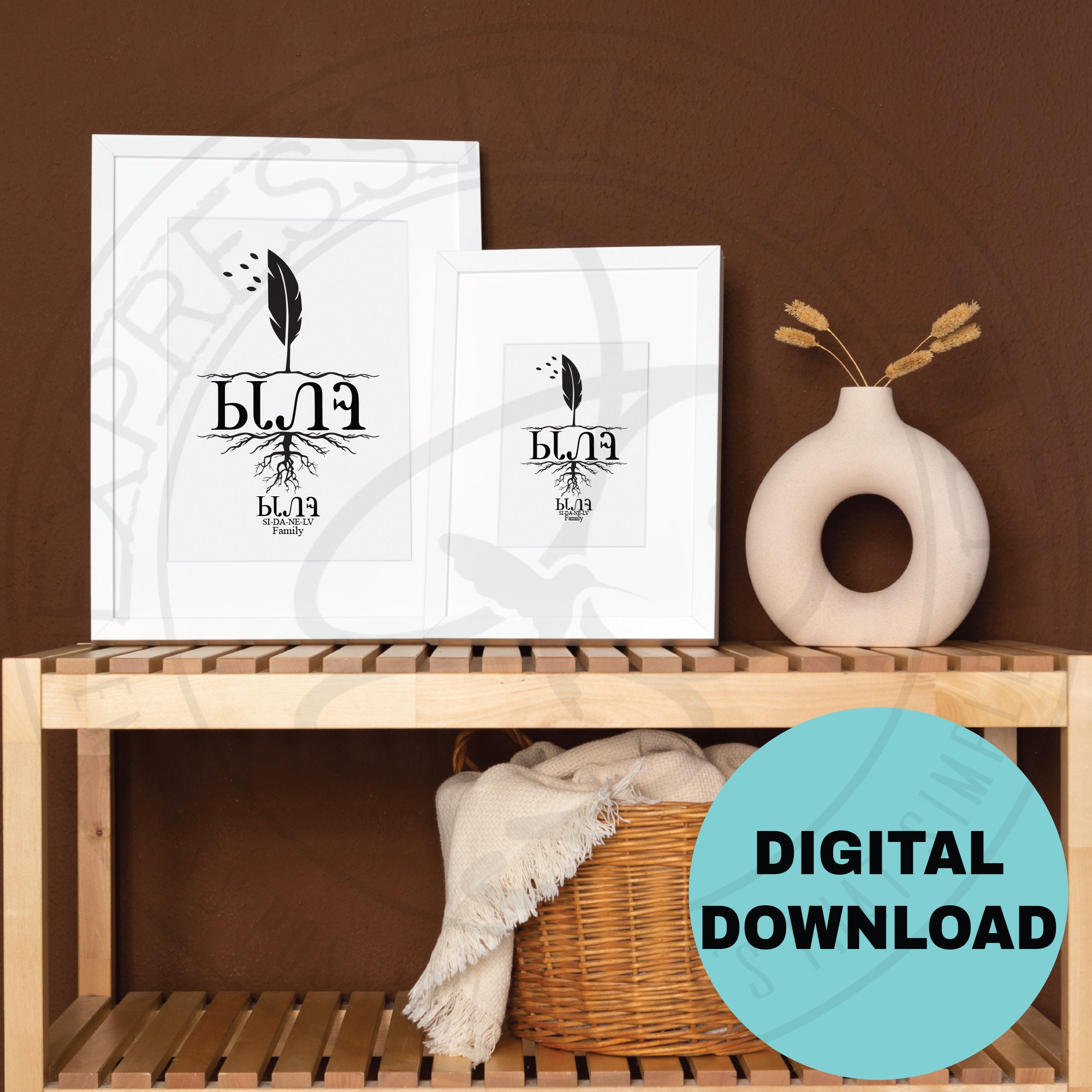 Tree of Life Feather family Tree Print Wall Art - Etsy