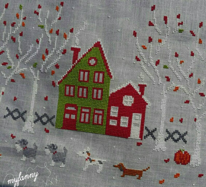 Instant Download PDF Cross Stitch Pattern - Our Winter Walk - Etsy