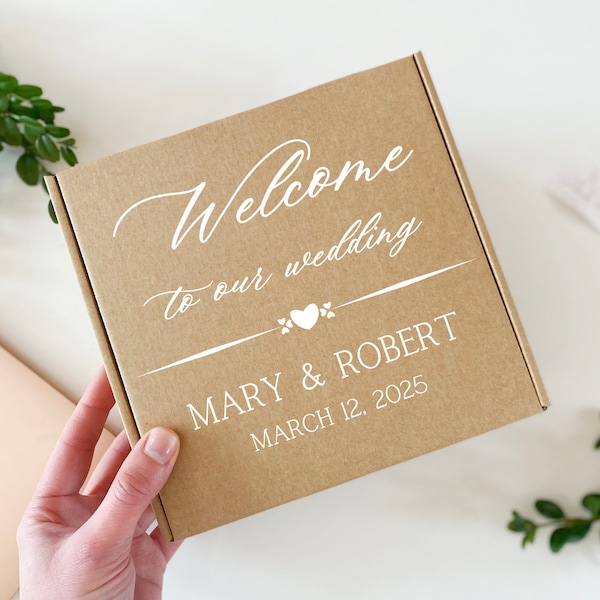 Welcome Boxes for Wedding Guests - Etsy