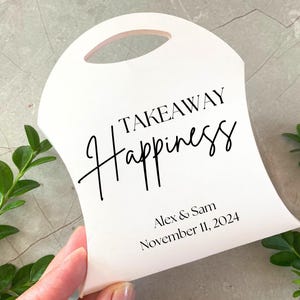 Personalized takeaway Happiness Gift Box Custom Wedding Favor Perfect ...