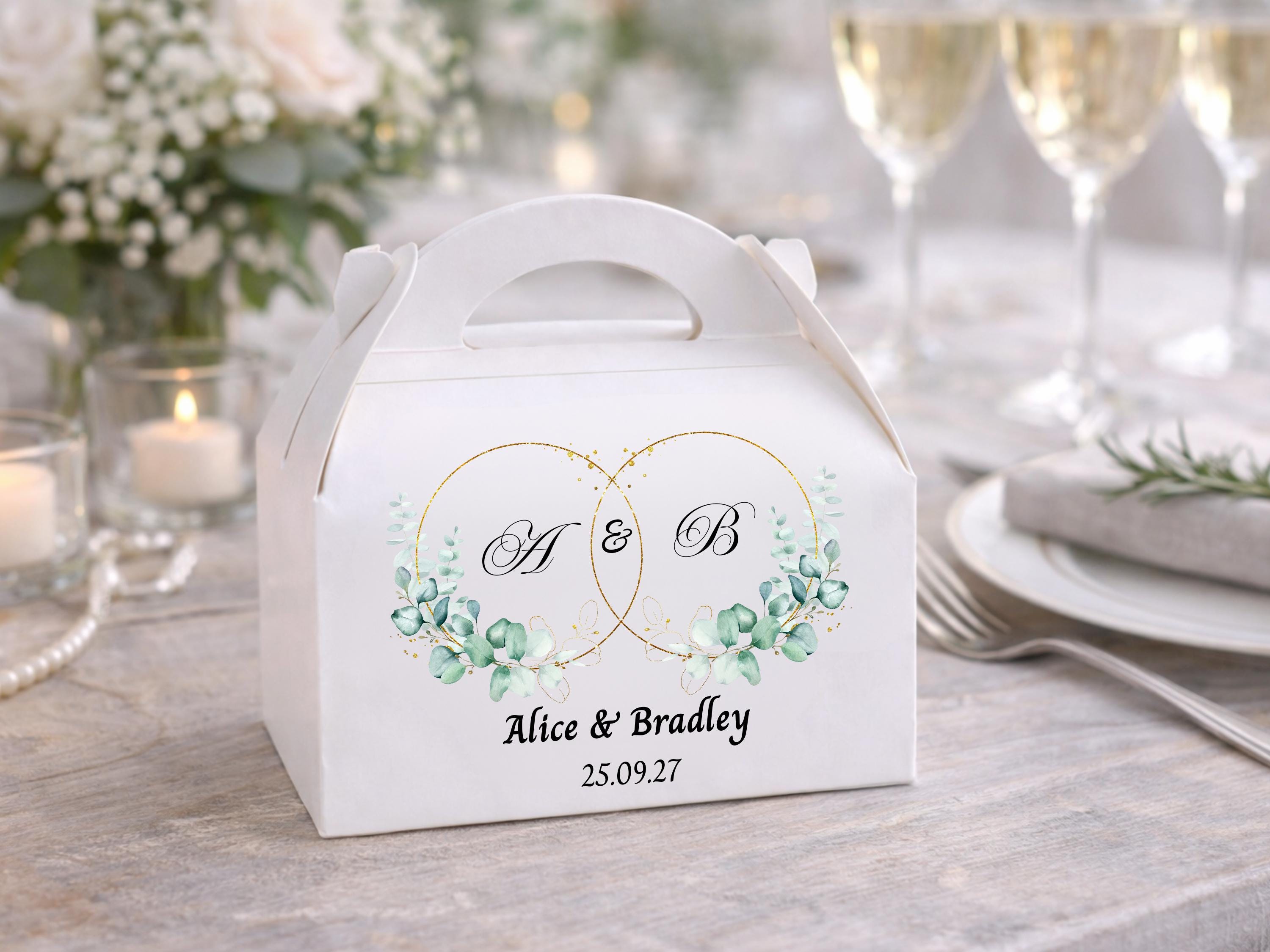 Personalized Wedding Favor Boxes | Custom Printed Gift Boxes With ...
