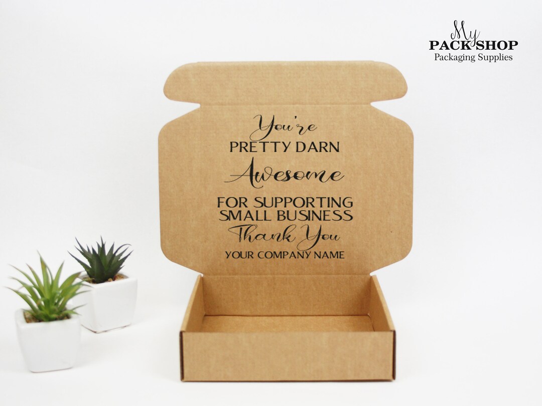 Printed Boxes for Small Business Owners, Thank You for Supporting Small ...