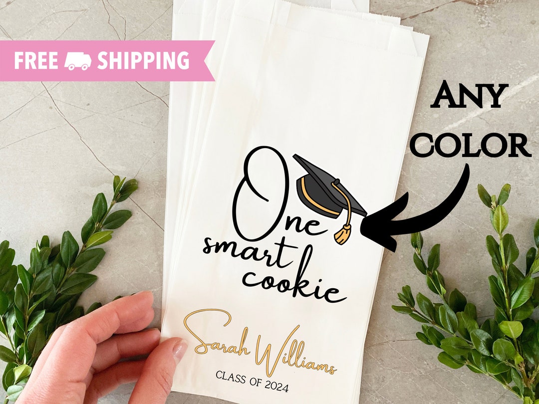 Graduation Decorations, One Smart Cookie Bag, Tassel of Any Color ...