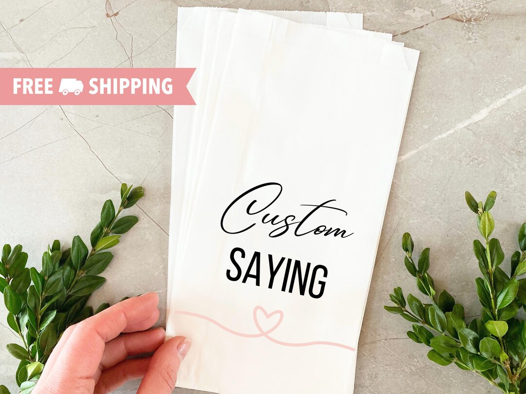 Personalized Custom Text Wedding Favors in Bulk, Wedding Bags With ...