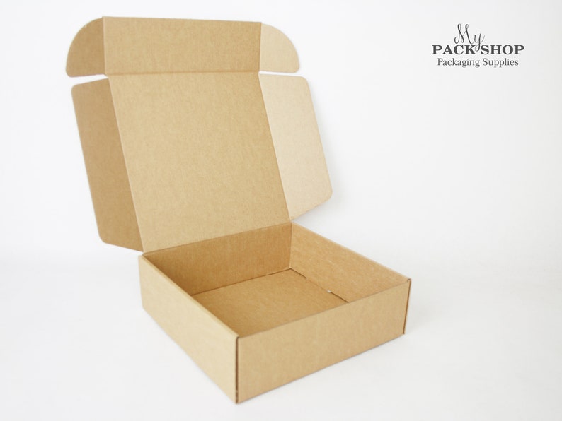 Square Shipping Boxes With Lids Different Sizes Mailing Boxes | Etsy