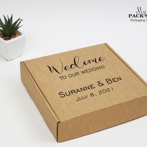 Wedding Welcome Box Custom Printed Cardboard Boxes - Etsy