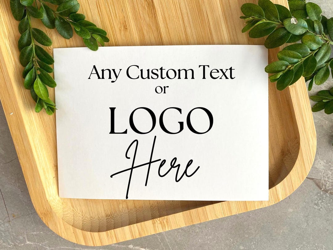Custom A6 Printed Cards – Personalized Text or Logo Printing, Thank You ...