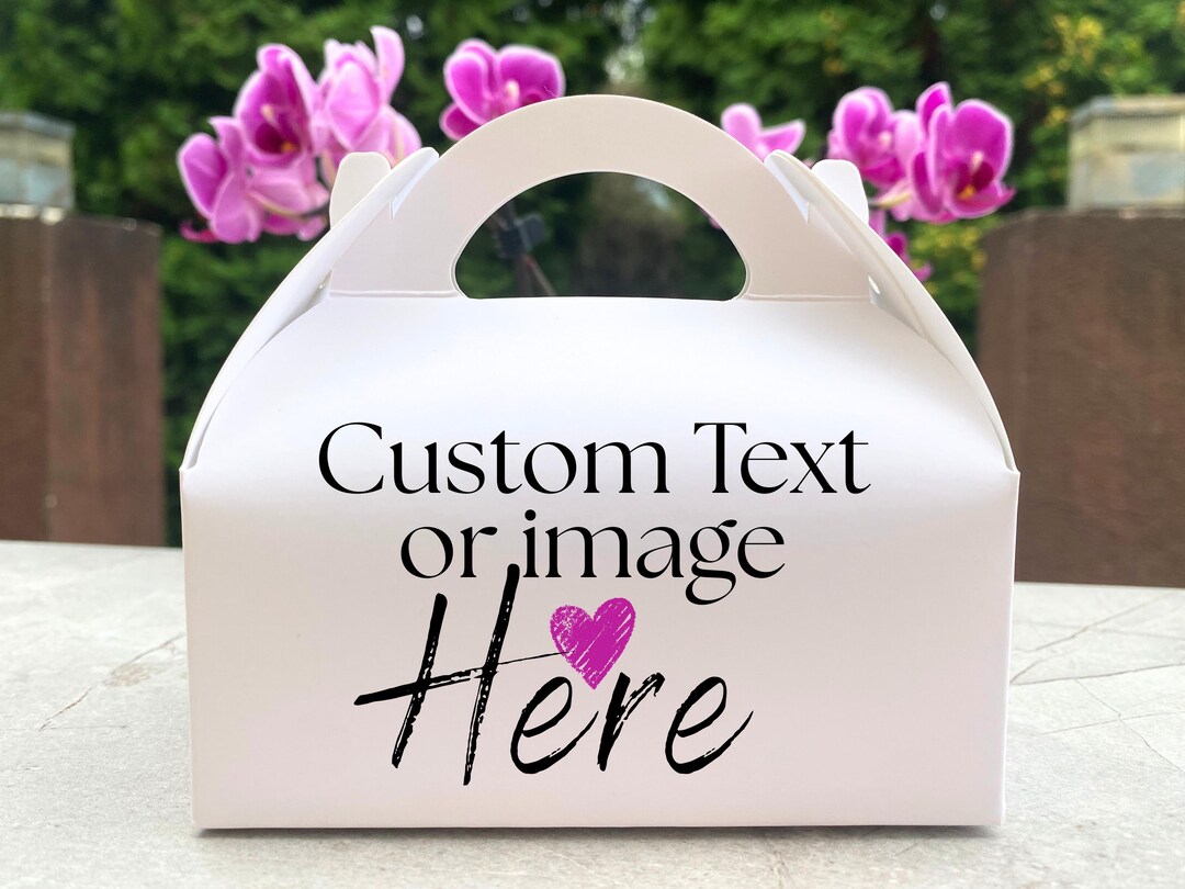 Custom Favor Boxes With Personalized Text or Image, Custom Gift Boxes ...