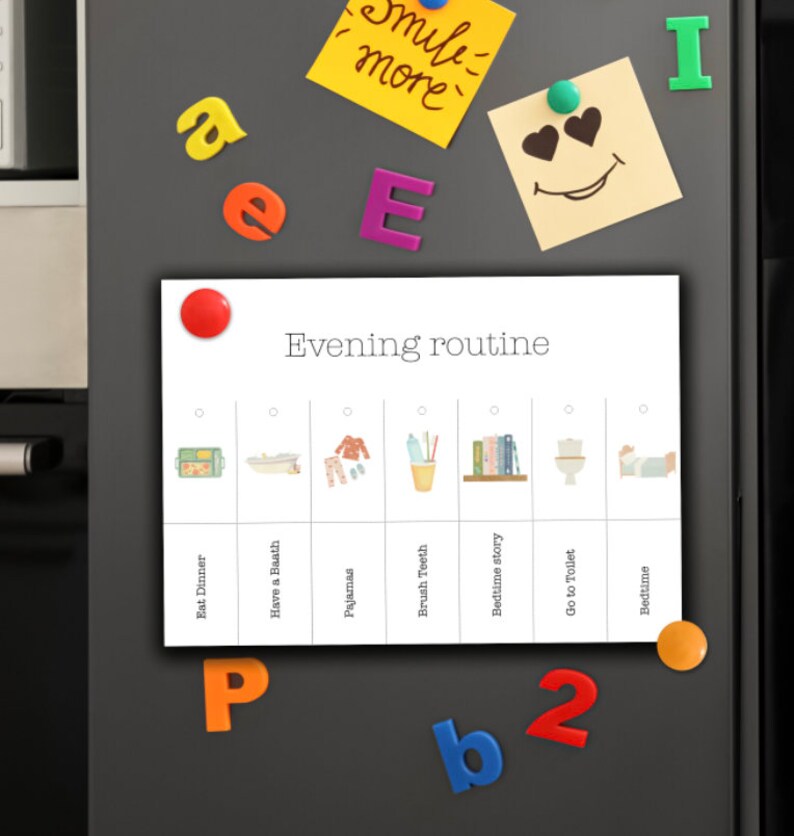 Morning & Evening Routine Flip Chart, Editable Visual Schedule ...