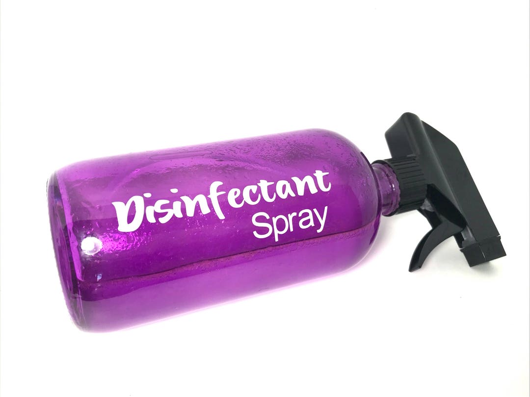 Disinfectant Spray Vinyl Label - Etsy