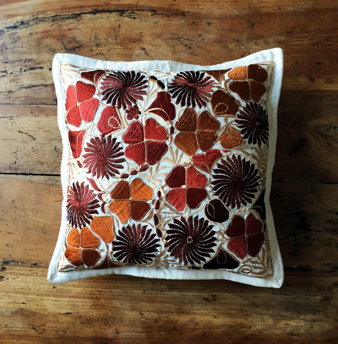 Mexican Cushion Cover Chiapas Region, Mexican Cushion Cover, Mexican ...
