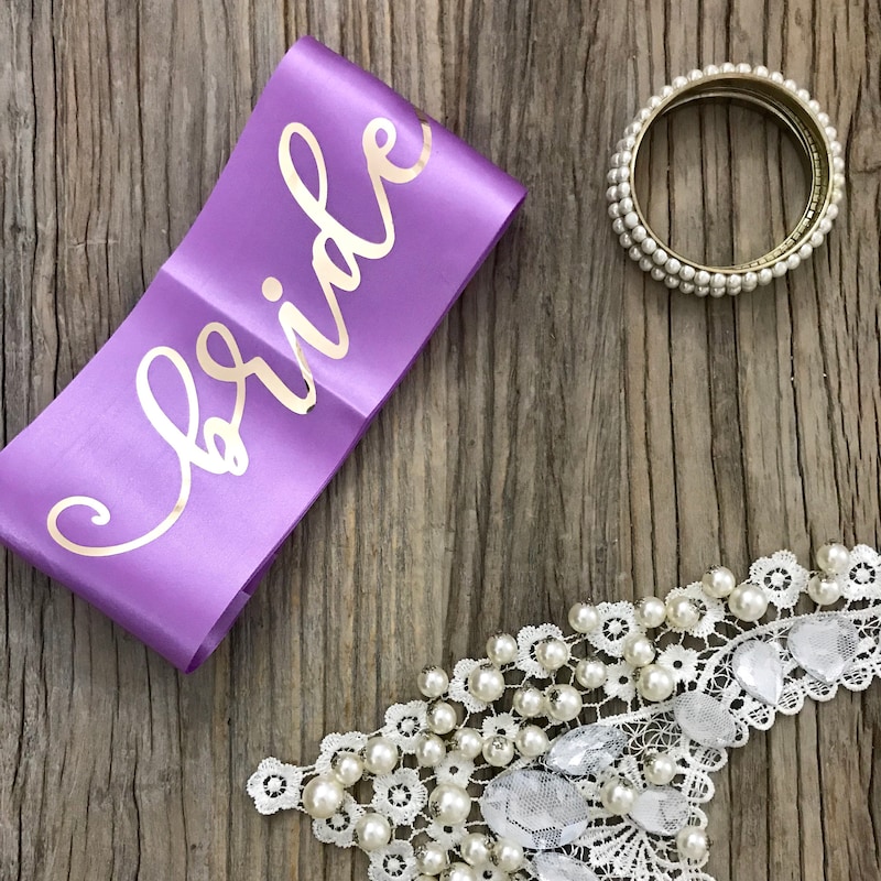Bridal Shower Sash - Etsy