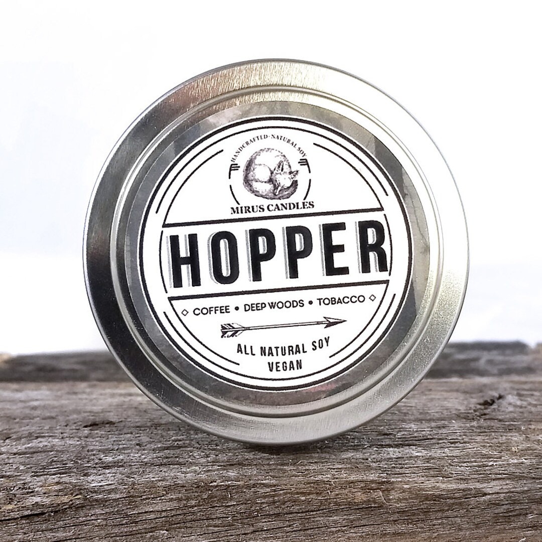 Hopper Soy Candle | Stranger Things - Fandom Candle - 4oz All Natural ...