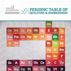Periodic Table of Quilting and Embroidery Anita Goodesign NEW * - Etsy